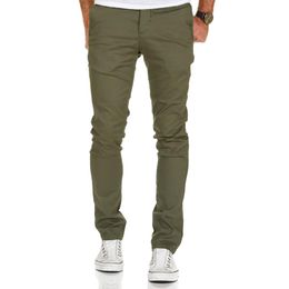 REPUBLIX Slim Chino SERGINO in Olive | Gr.: W34/L30