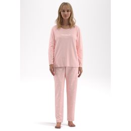 Tom Tailor Damen Schlafanzug, Gr. 44, rosa, Obermaterial: 100% Baumwolle, Homewear-Sets