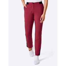 Catamaran Damen Trekkinghose, rot, Gr. 46, unifarben, 72% Viskose, 25% Polyamid, 3% Elasthan, Hosen