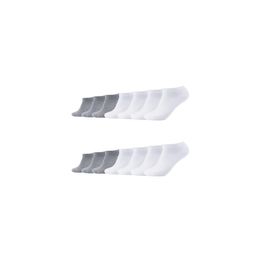 Camano Herren Sneakersocken "14er Pack", Gr. 35, grau, 77% Baumwolle, 22% Polyamid, 1% Elasthan, uni, Socken