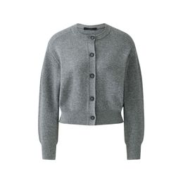 Oui Strickjacke in steel grey | Gr.: 34