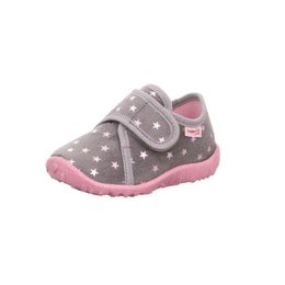 Superfit Geschlossener Hausschuh SPOTTY in Grau | Gr.: 21
