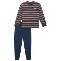 Schiesser Schlafanzug Comfort Cotton in Kakao | Gr.: 152