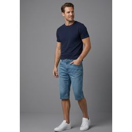 Arizona Herren Jeansbermudas "mit Abriebeffekten f&uuml;r einen collen Used-Look", blau, Gr. 56, Abriebeffekte, Denim/Jeans, Obermaterial: 100% Baumwolle,