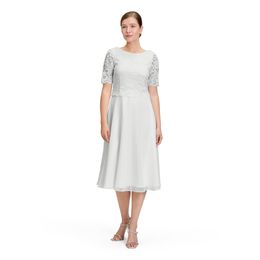 Vera Mont Damen Cocktailkleid "Damen mit Spitze", wei&szlig;, Gr. 36, Obermaterial: 100% Polyester. Futter: 100% Polyester, Kleider, Spitze