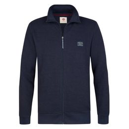 PETROL INDUSTRIES Sweatshirt mit Zip-Kragen steelcrest in Blau | Gr.: L