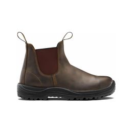 Blundstone Chelsea Boot "196 Brown Leather (Safety Series)" in Braun | Gr.: 44