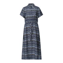 Street One Kleid Damen Gr&ouml;&szlig;e 34 hellblau / hellbraun / dunkelgrau / wei&szlig; Sommerkleid