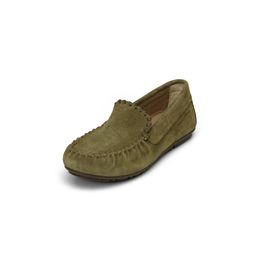 Marc O'Polo MARC O'POLO Damen Mokassin "aus weichem Veloursleder", Gr. 39, gr&uuml;n, Obermaterial: 100% Leder, unifarben, Schuhe