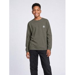 PETROL INDUSTRIES Bedrucktes Langarmshirt Milllake in Grau | Gr.: 104