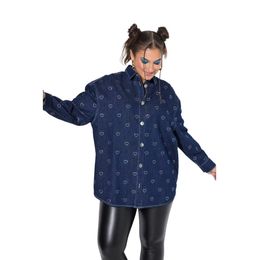 Studio Untold Hemdbluse in dark blue denim | Gr.: 42-44