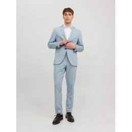 Jack & Jones JACK & JONES Herren Anzug "JPRFRANCO Extra schmal, pflegeleicht, stilvoll mit fallendem Revers", blau, Gr. 46, unifarben, Web, Obermaterial: 78%