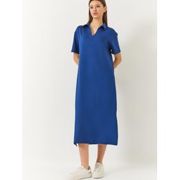 Bianco Lucci Kleid Damen Gr&ouml;&szlig;e 36 blau Sommerkleid
