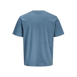 Jack & Jones JACK & JONES Herren Rundhalsshirt "JJINDIANA TEE SS CREW NECK"blau mirage, Gr. S, bedruckt, Jersey, Obermaterial: 100% Baumwolle, Shirts
