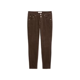 Marc O'Polo MARC O'POLO Damen 5-Pocket-Hose "aus Organic-Cotton-Modal-Stretch", braun, Gr. 26, unifarben, Obermaterial: 82% Baumwolle, 17% Modal, 1% Elasthan,