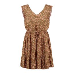 Shiwi Kleid 'FLORIDA' Damen Gr&ouml;&szlig;e 34 braun / khaki / pink Sommerkleid
