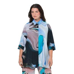 Ulla Popken Hemdbluse in petrol | Gr.: 58-60