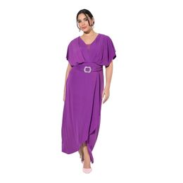 Ulla Popken Midikleid in beere | Gr.: 48 - Normalgr&ouml;&szlig;e