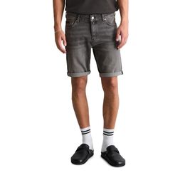 Marc O'Polo Herren Jeansshorts, grau, Gr. 30, MARC O'POLO DENIM, Denim/Jeans, Obermaterial: 99% Baumwolle, 1% Elasthan, Jeans, Model Mats tapered aus