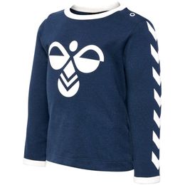 Hummel T-Shirt Hmlflipper Kinder in GREY MELANGE/BLUE NIGHTS | Gr.: 86