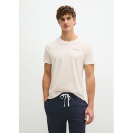 Marc O'Polo MARC O'POLO Herren Pyjamaoberteil "Mix N Match Cotton", Gr. L, beige, Single Jersey, Obermaterial: 100% Baumwolle, Shirts