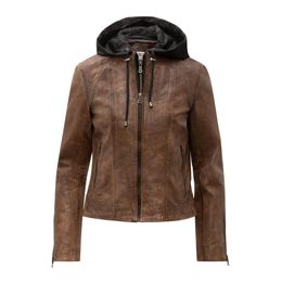 RICANO Damen Lederjacke "Lederjacke Dalia", braun, Gr. M, Obermaterial: 100% Lammnappaleder LANA. Futter: 100% Baumwolle CO., Jacken, Handgefertigt