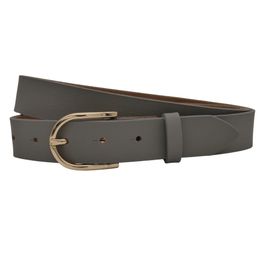 AnnaMatoni Damen Lederg&uuml;rtel "AnnaMatoni Damen Lederg&uuml;rtel Basic G&uuml;rtel 3cm breit echt Leder", grau, Gr. 95, 100% Leder, G&uuml;rtel