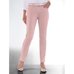 Inspirationen Damen Bequeme Jeans, rosa, Gr. 20, unifarben, 98% Baumwolle, 2% Elasthan, Jeans