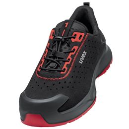 Uvex Sicherheitsschuh "1 x-craft gelochter Halbschuh", 47, schwarz, Schuhe