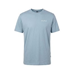 Kleinigkeit T-Shirt 'Dorfkind' Herren Gr&ouml;&szlig;e XXL taubenblau / wei&szlig;