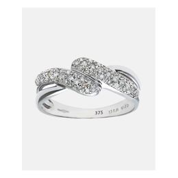 Diamant L'&eacute;ternel Ring aus 375 Wei&szlig;gold mit Diamant | Gr.: 52