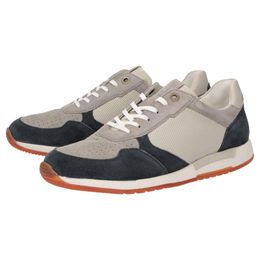 Sioux Herren Sneaker "Rojaro-718", Gr. 42, blau, Obermaterial: 50% Kalbsveloursleder CAVL. 50% Kalbsleder CAL. 100% Gummi rubber., Schuhe