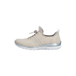 Rieker Alabama-Sneaker mit Schn&uuml;rung (Low-Top) Beige | Gr.: 37