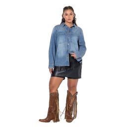 Studio Untold Hemdbluse in blue denim | Gr.: 46-48