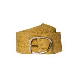 BA98-Cologne Damen Lederg&uuml;rtel "BA98-Cologne Lederg&uuml;rtel", gelb, Gr. 75, Obermaterial: 100% Lammleder LEL., G&uuml;rtel, aus weichem Rindleder