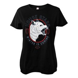 Game Of Thrones Shirt "House StarkWinter Is Coming Girly Tee" in Schwarz | Gr.: M