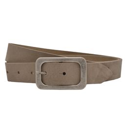 AnnaMatoni Damen Lederg&uuml;rtel "AnnaMatoni Damen Lederg&uuml;rtel in hochwertigem Velour Leder 3cm", beige, Gr. 100, 100% Leder, G&uuml;rtel