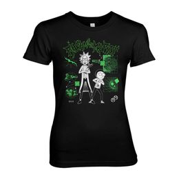 Rick and Morty Shirt "Lab Girly Tee" in Schwarz | Gr.: XXL