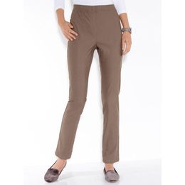 Classic Basics Damen Dehnbund-Hose, grau, Gr. 27, unifarben, 72% Viskose, 25% Polyamid, 3% Elasthan, Hosen