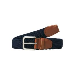 Jack & Jones Jack and Jones G&uuml;rtel JACSPRING Woven Belt in Navy | Gr.: 90 cm
