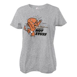 Hot Stuff Shirt "Retro T-Shirt Girly Tee" in Grau | Gr.: XXL