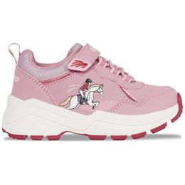 Lotto Kinder Sneaker, Gr. 35, rosa, Synthetik, Textil, mehrfarbig, Schuhe, - mit Leuchtelementen