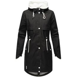 Navahoo Damen Kurzmantel "Xankaa", schwarz, Gr. XXXL, Obermaterial: 100% Polyester. Futter: 100% Polyester, M&auml;ntel, Modischer Damen &Uuml;bergangsparka