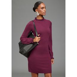 Laura Scott Damen Strickkleid, lila, Gr. 44, unifarben, Strick, Obermaterial: 50% Viskose, 28% Polyester, 22% Polyamid, Kleider, aus Viskosemischung