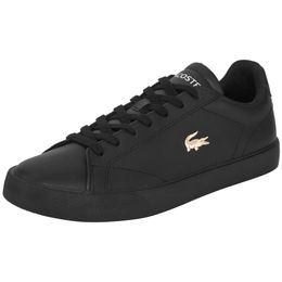 Lacoste Herren Sneaker "LEROND SET", Gr. 46, schwarz, Leder, Schuhe