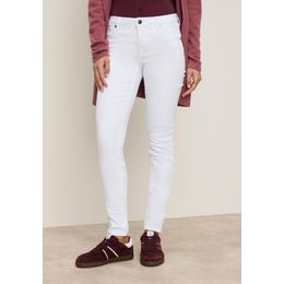 Tamaris Damen Skinny-fit-Jeans "aus bequemen Stretch-Denim", wei&szlig;, Gr. 44, unifarben, Denim/Jeans, Obermaterial: 98% Baumwolle, 2% Elasthan, Jeans,