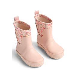 Wheat Gummistiefel 'Mist' M&auml;dchen Gr&ouml;&szlig;e 32 hellgelb / petrol / apricot / rosa