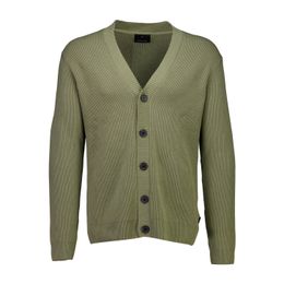 Junk De Luxe Herren Cardigan "Cardigan Relaxed Fit", gr&uuml;n, Gr. L, unifarben, Obermaterial: 80% Baumwolle, 20% Polyester, Strickjacken