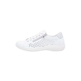 Remonte Manila-Sneaker aus Leder in Low-Top-Ausf&uuml;hrung Wei&szlig; | Gr.: 39