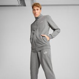 Puma Herren Trainingsanzug "ESS NO1 LOGO TR KNITTED SUIT", grau, Gr. XL, unifarben, Sweatware, Obermaterial: 68% Baumwolle, 32% Polyester,